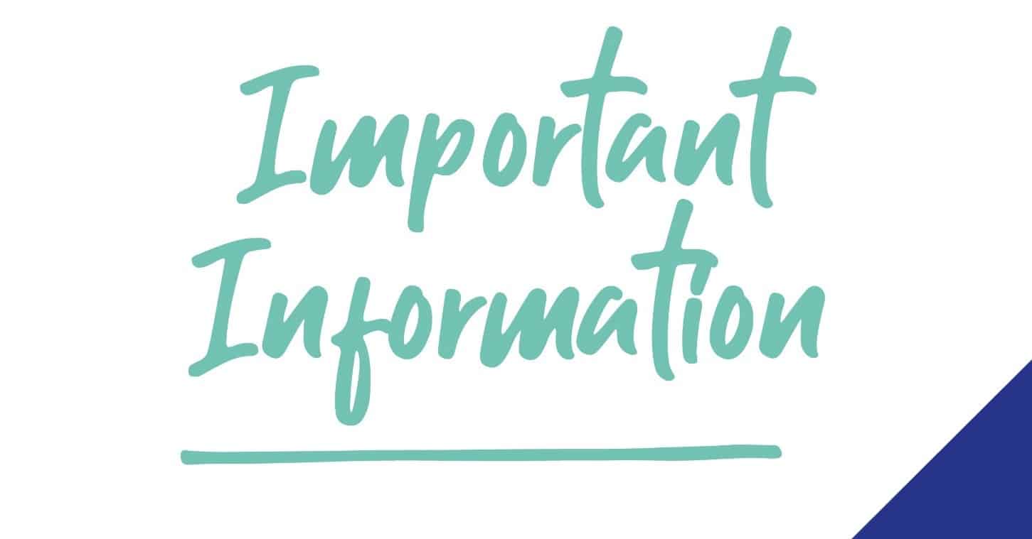 Important Information - NDSR